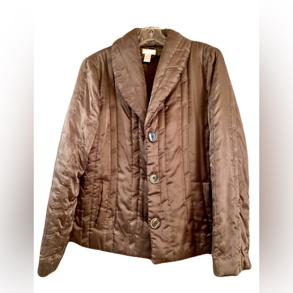 Chico's | Jackets & Coats | Chicos Chocolate Puffer Jacket | Poshmark